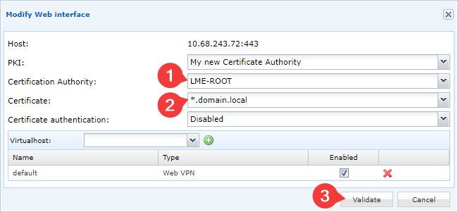 Configurer un certificat Web - Systancia Docs