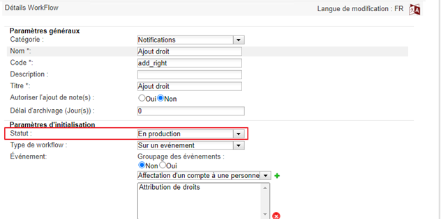 Activer / désactiver un workflow - Systancia Docs